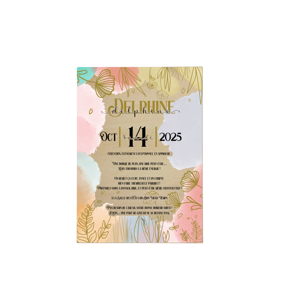 Faire part bois à personnalisé