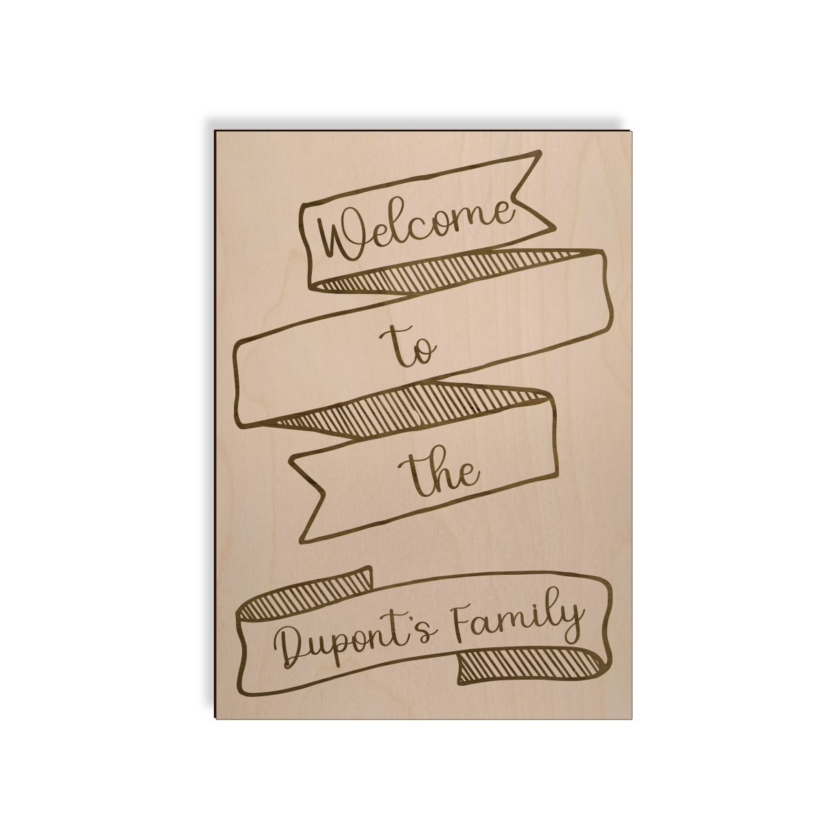 pancarte bois personnalisé