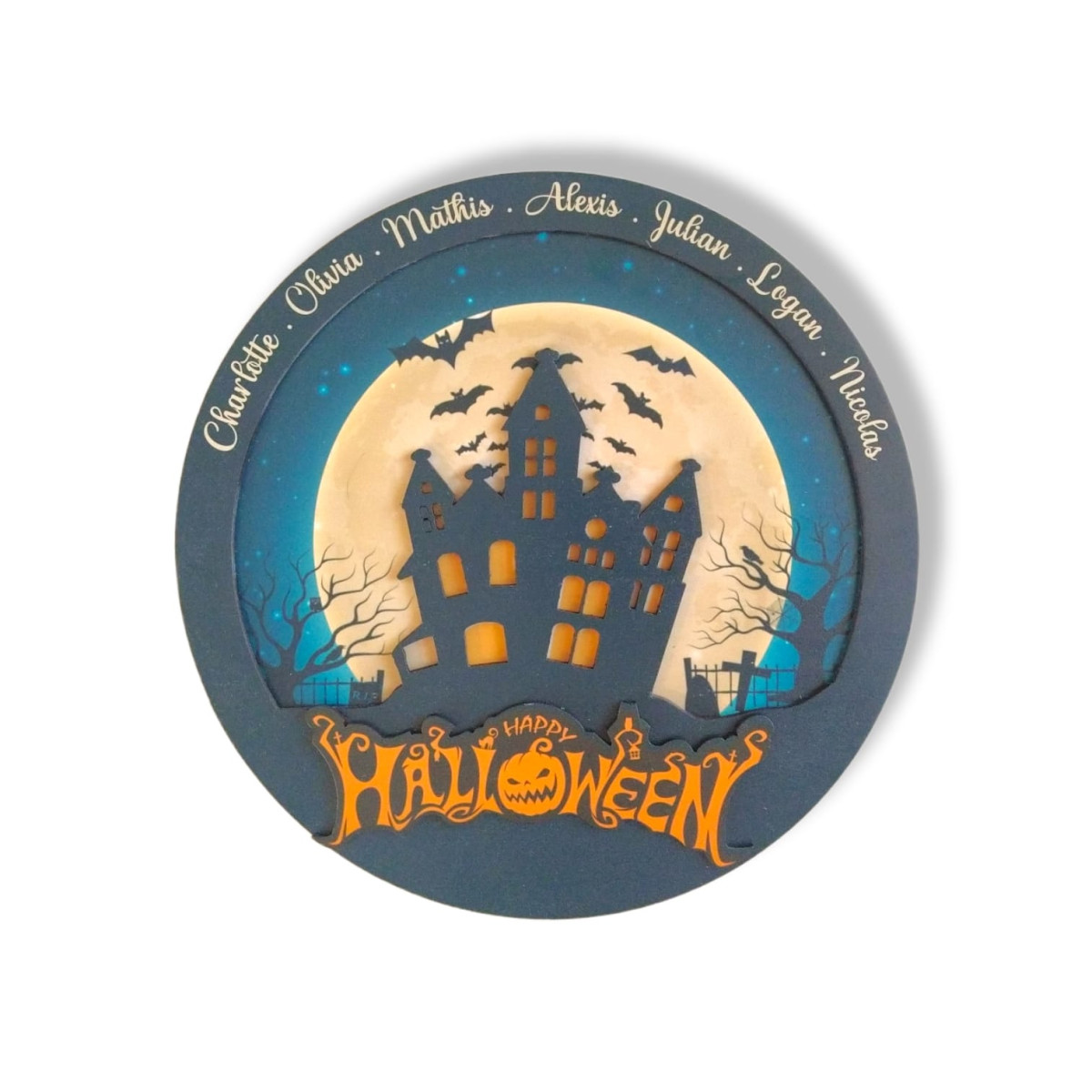 Couronne maison hantée personnalisée