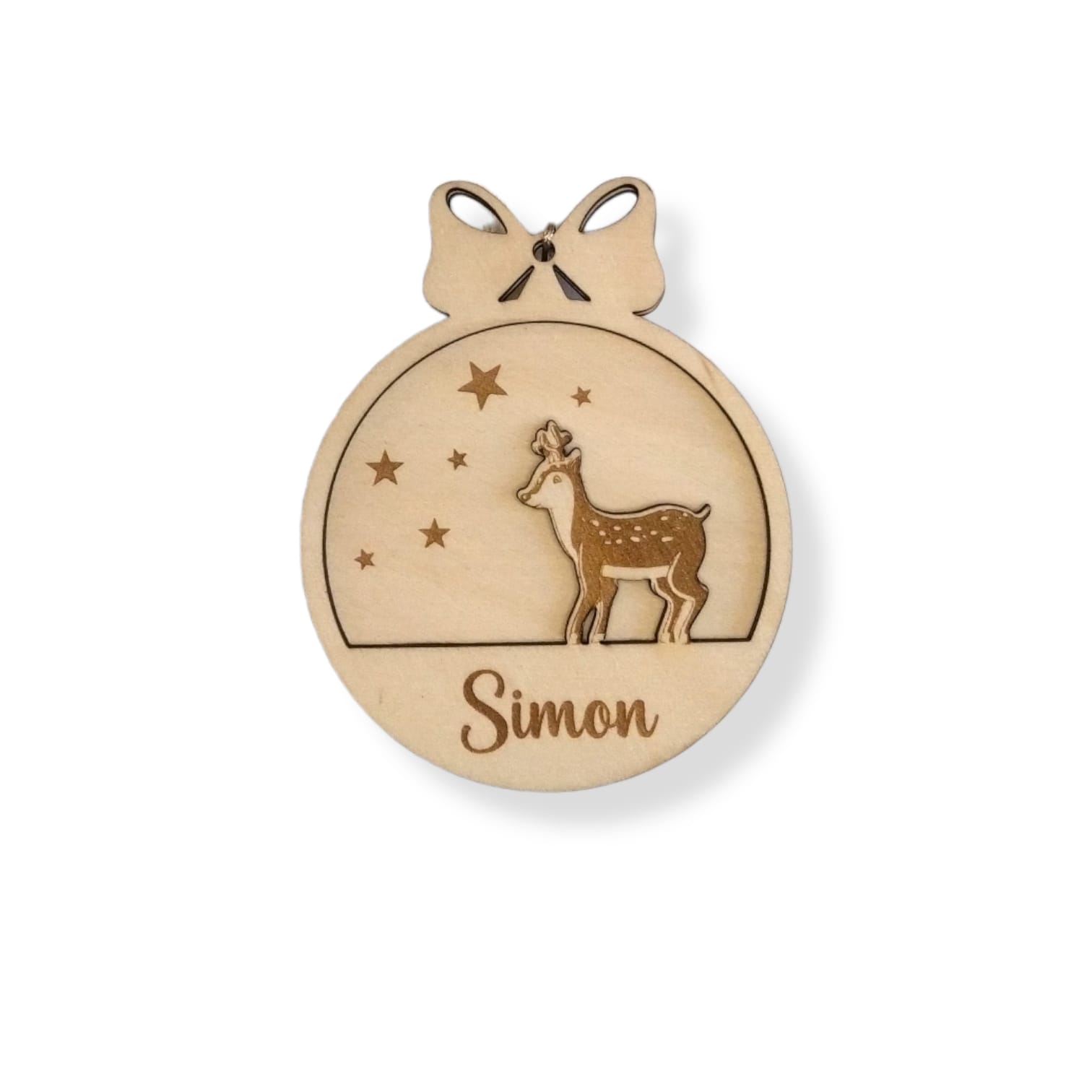 Boule de Noël faon personnalisée